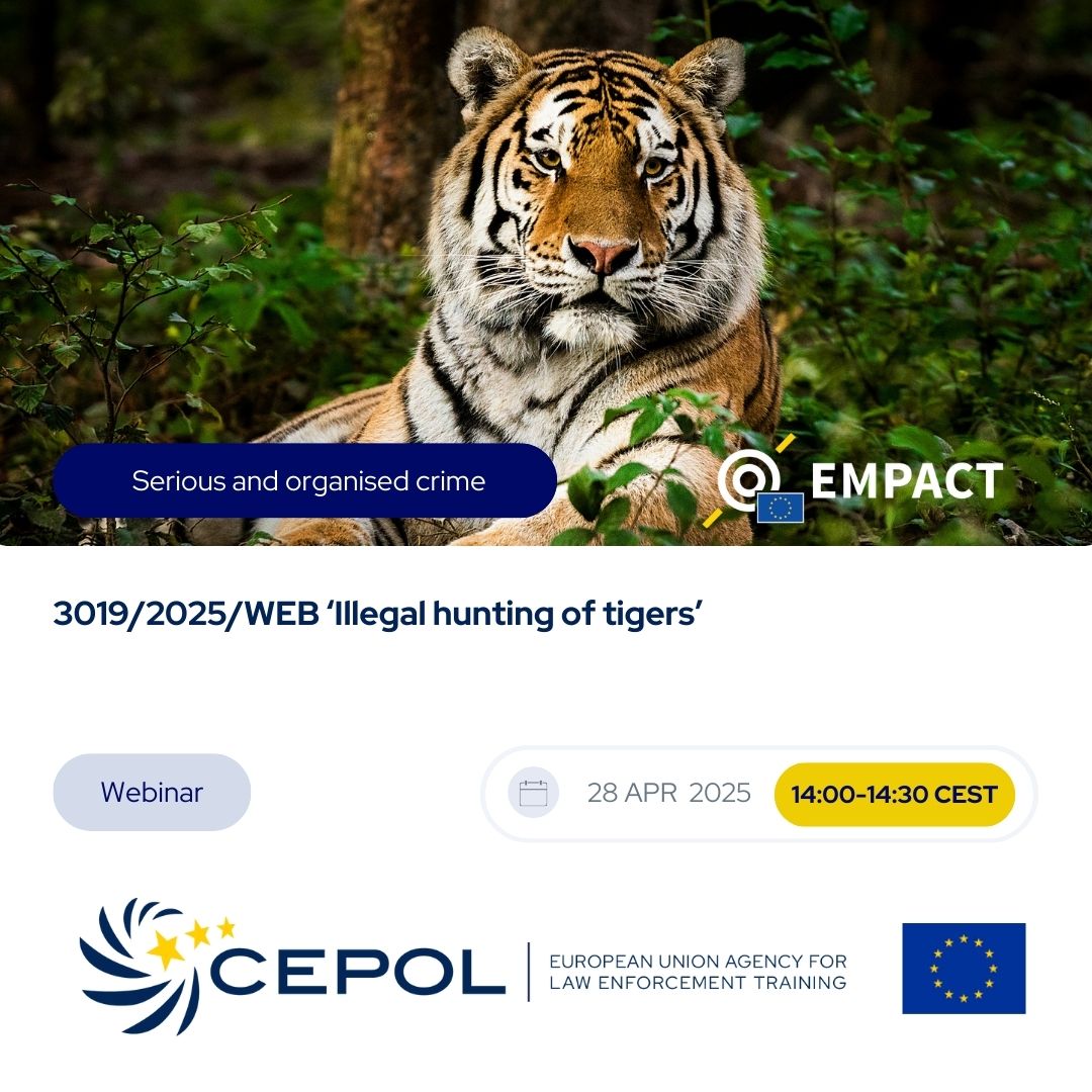 Course: 3019/2025/WEB ‘Illegal hunting of tigers’ | LEEd - CEPOL